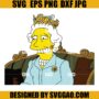 The Simpsons Queen Elizabeth SVG, Queen SVG, The Simpsons SVG
