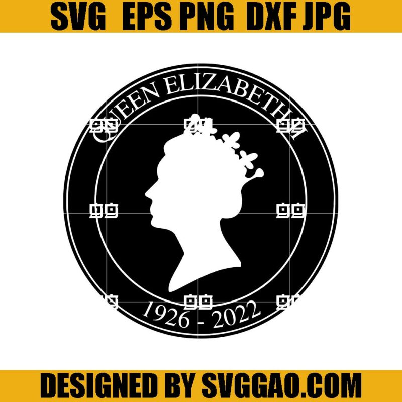 Queen Elizabeth SVG, God Save The Queen SVG, Queen Death SVG