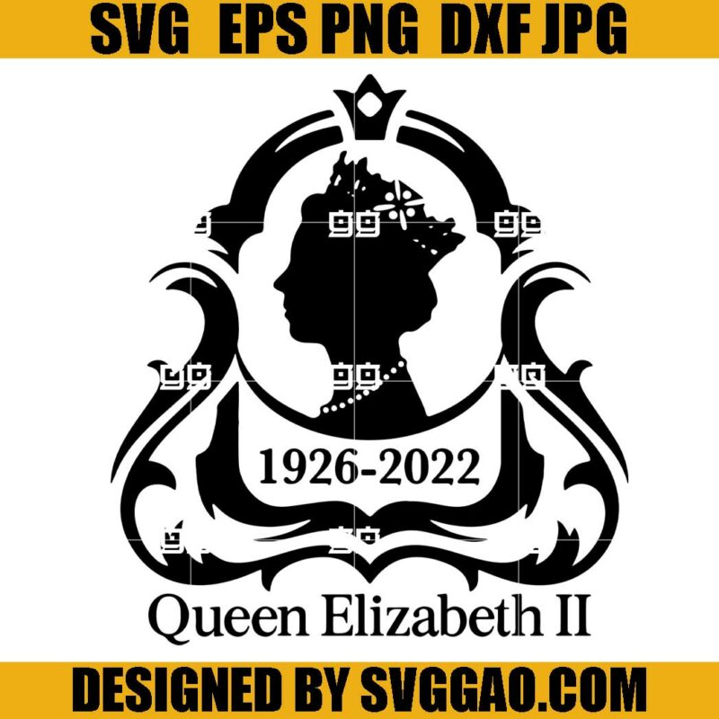Rip Queen SVG, Majesty Queen Elizabeth SVG, 70 Platinum Jubilee SVG
