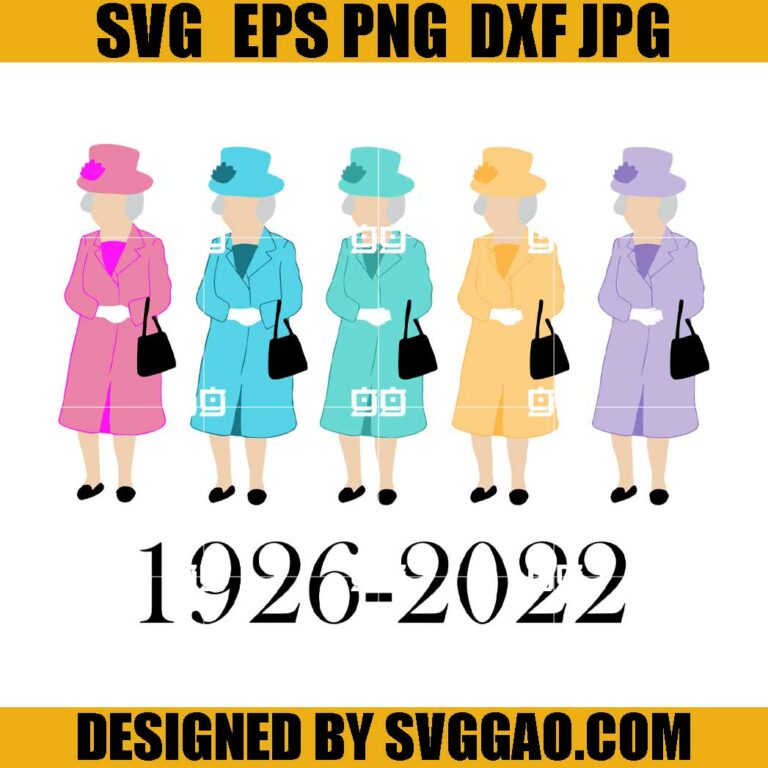 Queen Elizabeth II SVG, United Kingdom Queen SVG, Rip Queen Elizabeth SVG