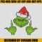 Santa Grinch Middle Finger Embroidery Design, Grinch Middle Finger ...