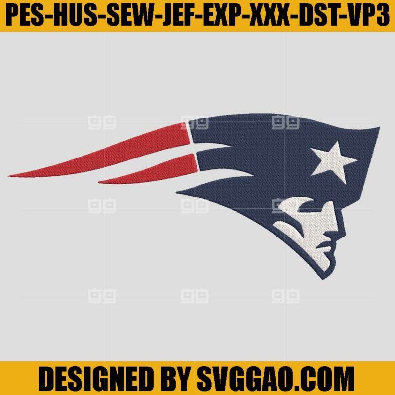 Patriots Logo Embroidery Design, Patriots Embroidery File