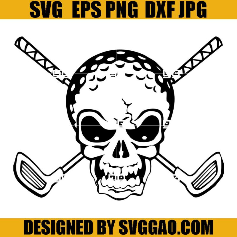 Golf Skull Master SVG, Play Game SVG, Golf Master Halloween SVG – SVGGAO
