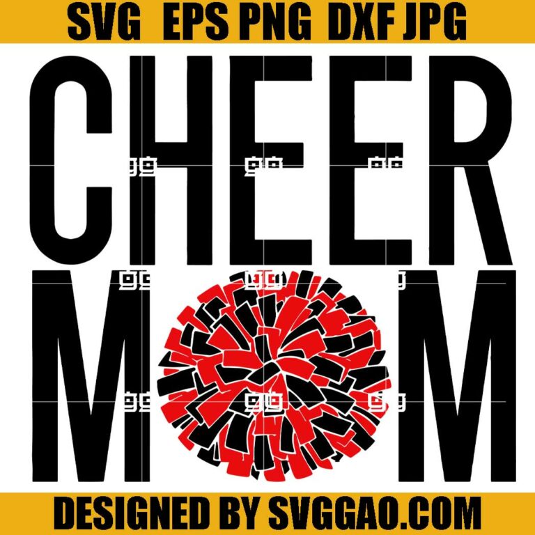 Cheer Mom SVG, Cheerleading Mom SVG, Mother SVG