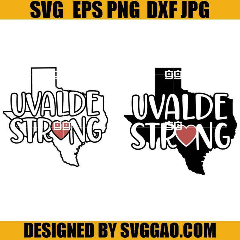 Uvalde Strong SVG Bundle, Pray For Uvalde SVG