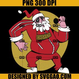 Rapping Santa Claus PNG, Santa Claus Dabbing PNG