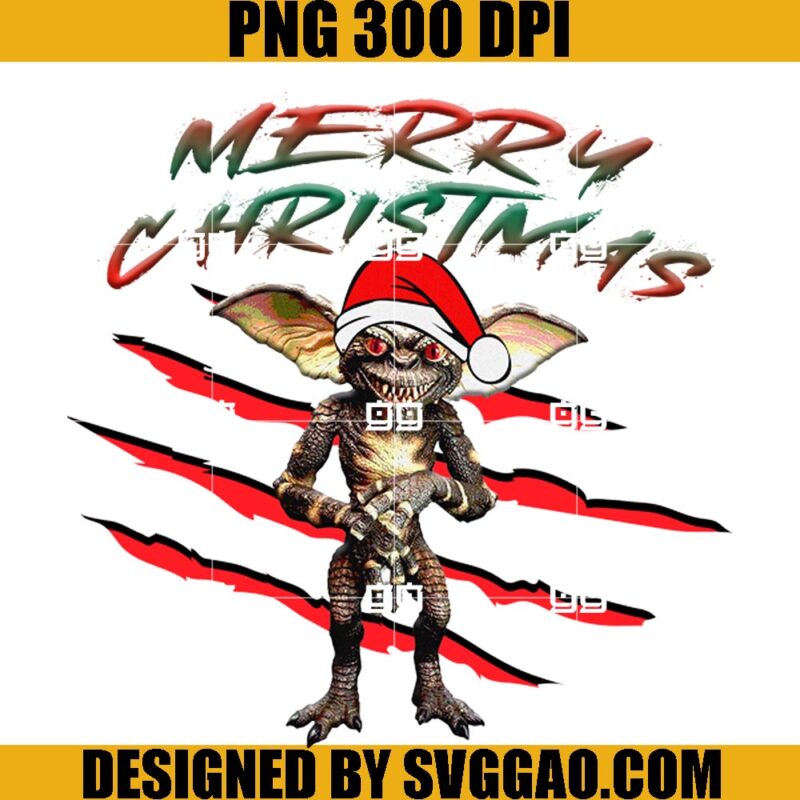Gremlins Merry Christmas PNG, Santa Gremlins PNG