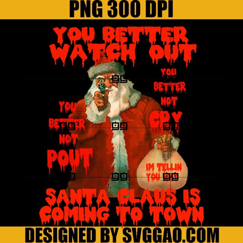 Cursed Santa Horror You Better Watch Out PNG