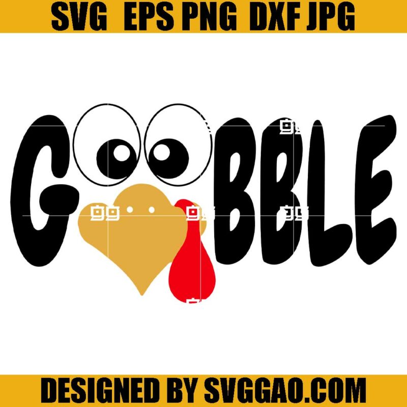Gobble SVG, Thanksgiving SVG, Turkey Face SVG – SVGGAO