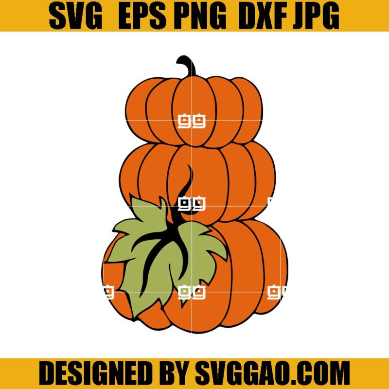 Pumpkin Stack SVG, Happy Thanksgiving SVG, Pumpkin Fall
