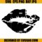 Kiss Lips Skull SVG, Skull Halloween SVG, Happy Halloween