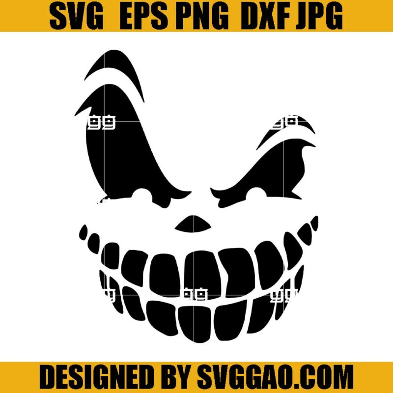 Evil Smile SVG, Happy Halloween SVG