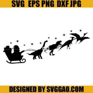 Dinosaur Tree SVG, Dino T-rex Christmas SVG, Xmas Tree SVG – SVGGAO