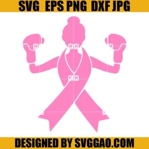 Strong Breast Cancer SVG, Woman Breast Cancer Awareness SVG, Pink ...