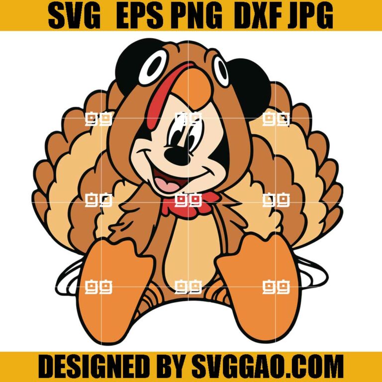 Mickey Mouse Turkey SVG, Thankgiving Disney SVG, Happy Thanksgiving SVG