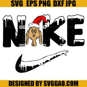 Max Dog Nike SVG, Nike Max Christmas SVG, Santa Max SVG