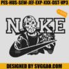 Jason Voorhees Nike Embroidery Design, Horror Movie Embroidery File