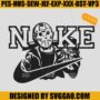 Jason Voorhees Nike Embroidery Design, Horror Movie Embroidery File