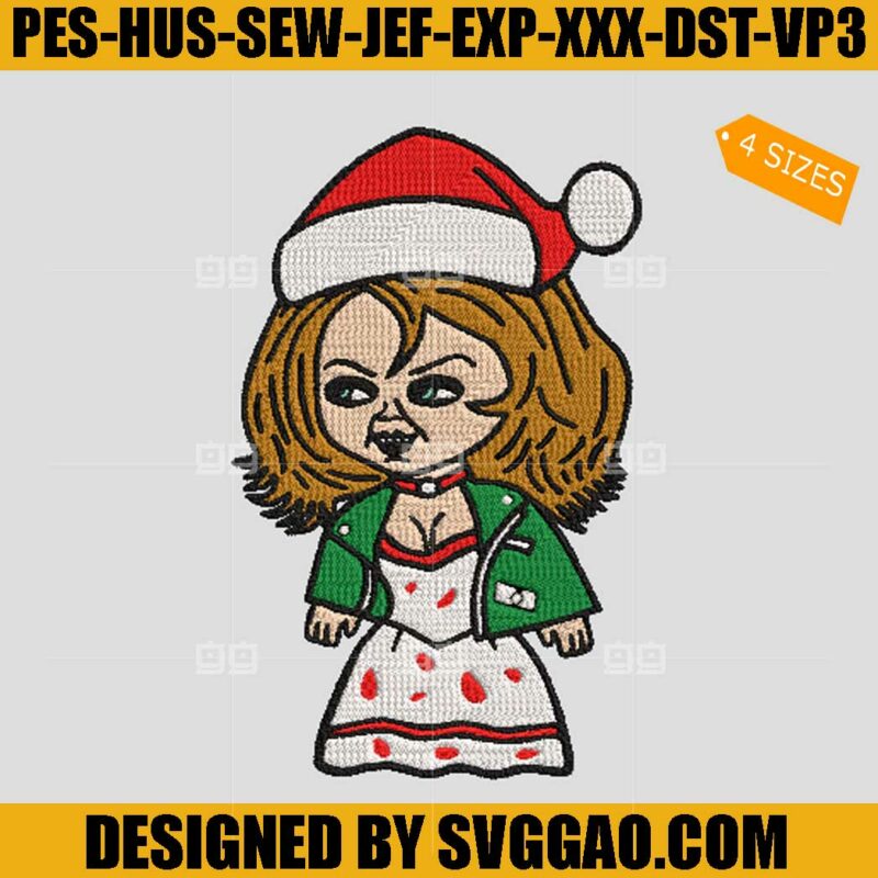 Chucky Christmas Embroidery Design, Santa Claus Chucky Embroidery File ...
