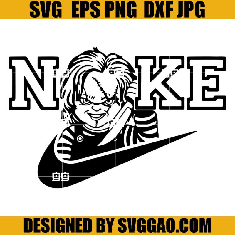 Chucky Nike SVG, Halloween Nike SVG, Nike Chucky SVG
