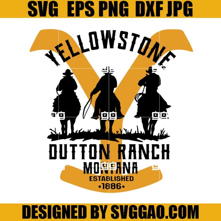 Yellowstone Dutton Ranch Montana Est1886 SVG, Yellowstone SVG