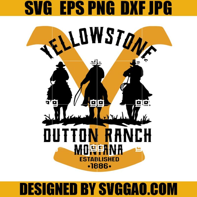 Yellowstone Dutton Ranch Montana Est1886 SVG, Yellowstone SVG – SVGGAO