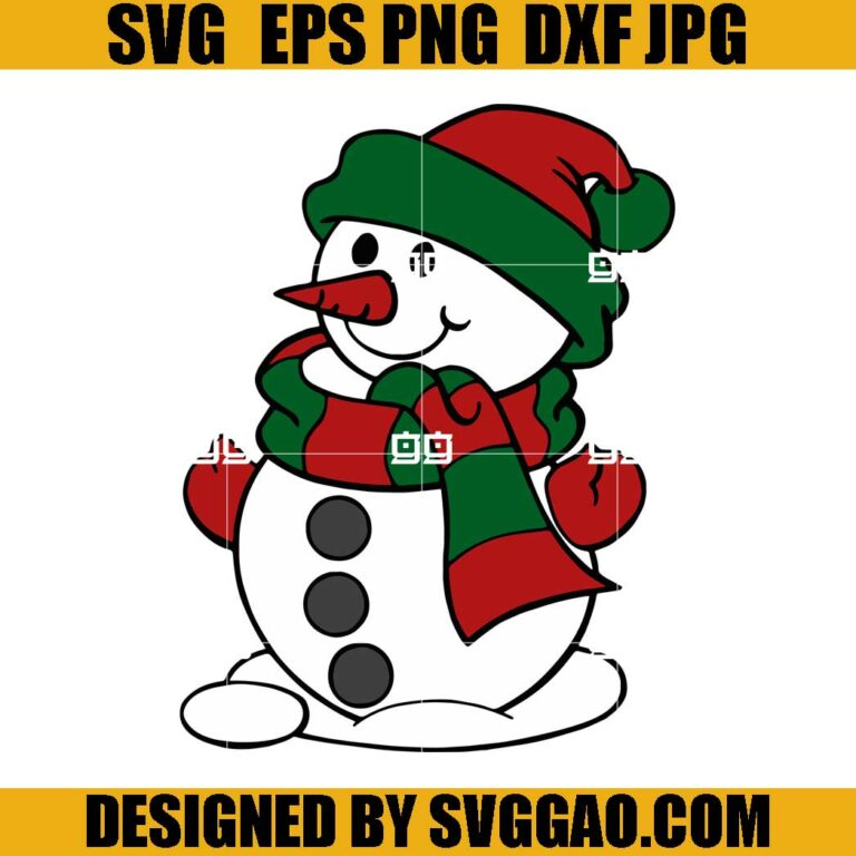 Snowman SVG, Santa Claus Snowman SVG, Snowman Christmas SVG – SVGGAO