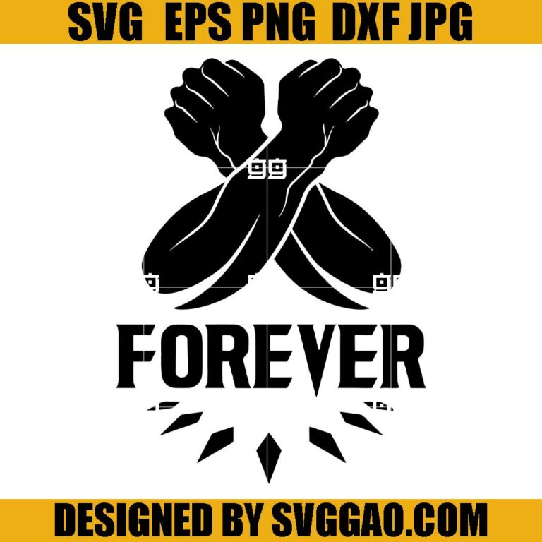 Forever Salute SVG, Wakanda Forever SVG, Black Panther Hand SVG
