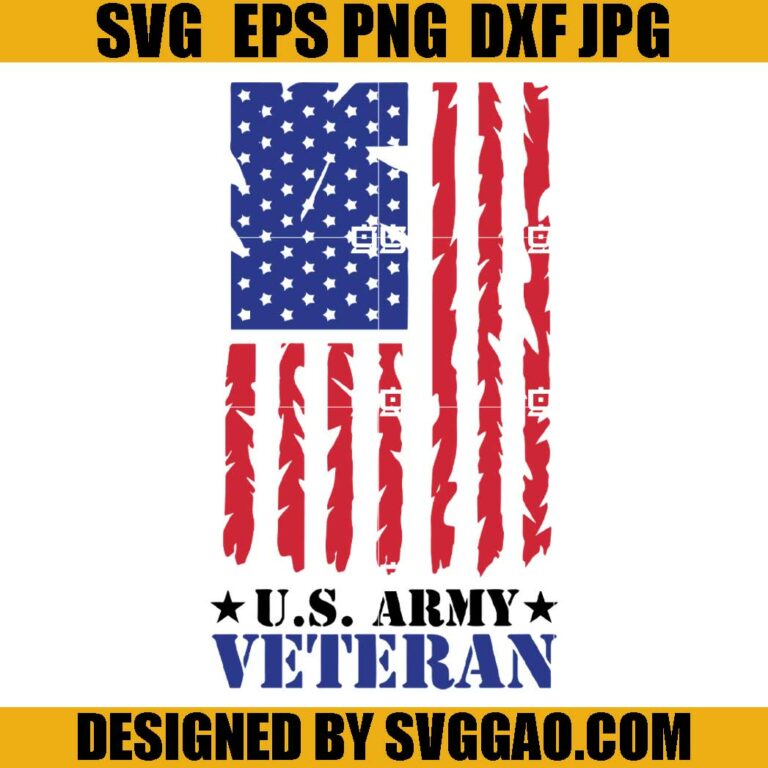 US Army Veteran SVG, Army Veteran SVG, Flag US Veteran SVG