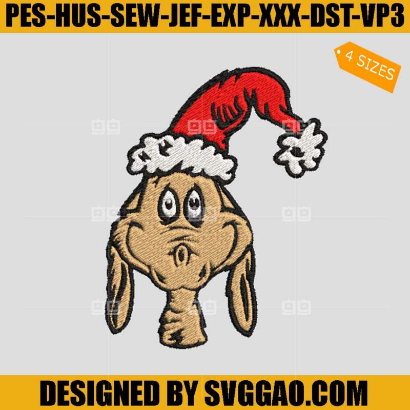 Max Dog Embroidery Design, Grinch And Max Embroidery Design