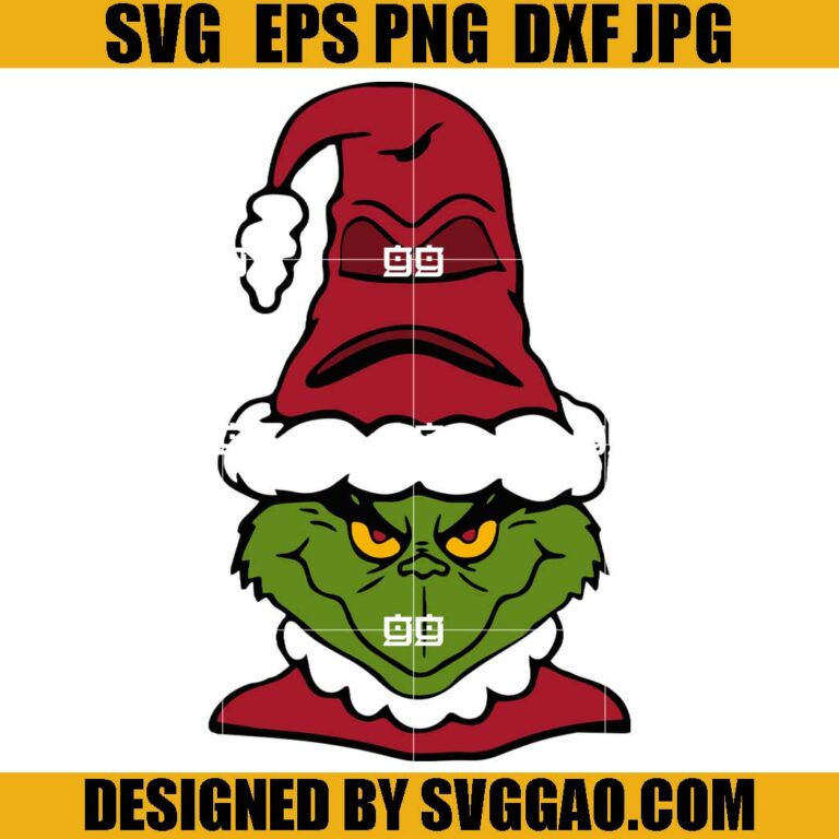 Grinch Face SVG, The Grinch Christmas SVG, Merry Christmas SVG – SVGGAO