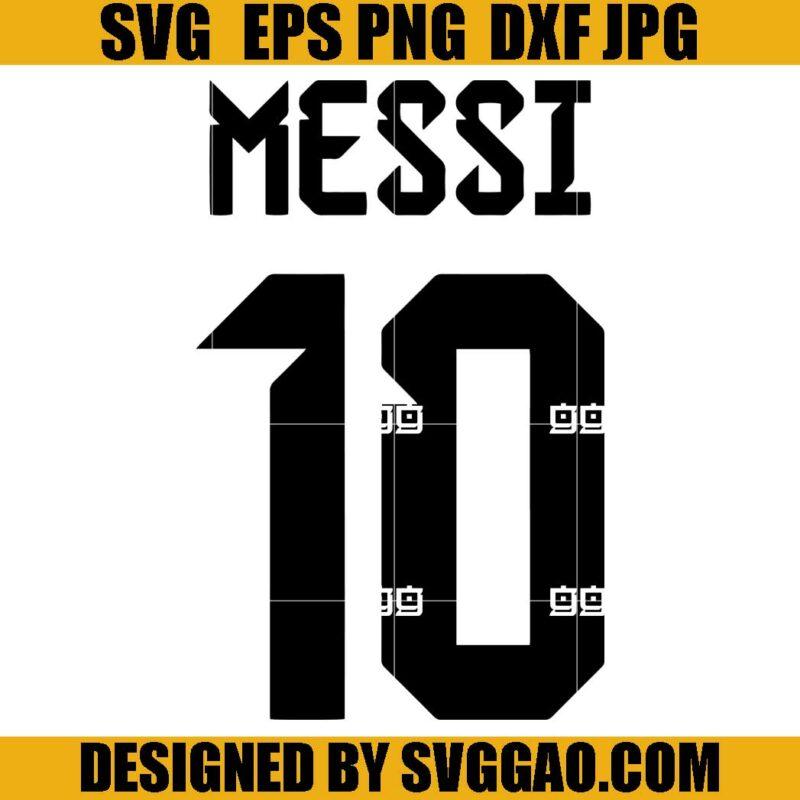 Lionel Messi SVG, World Champion Argentina SVG, Messi 10 SVG