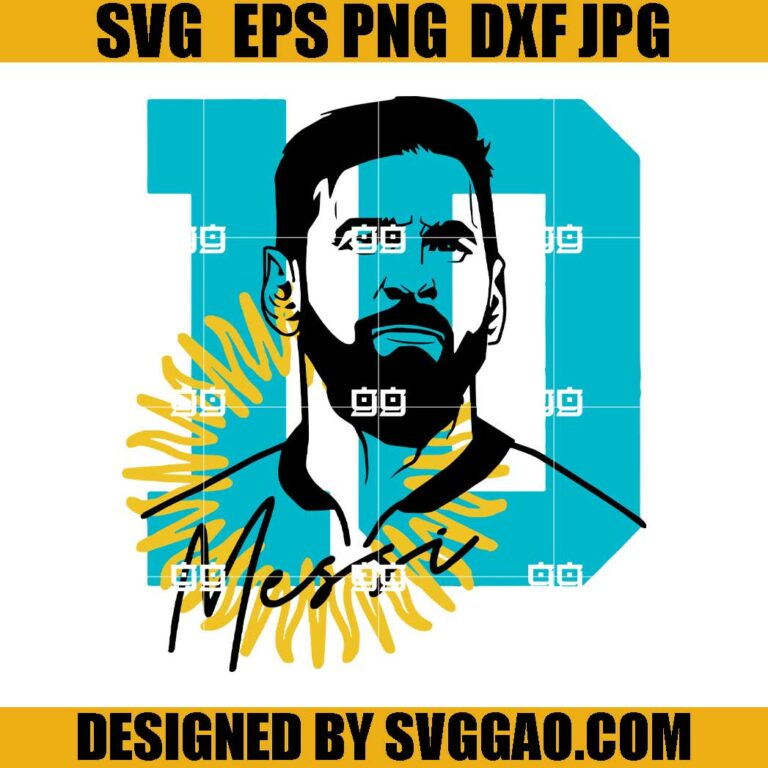 Messi SVG, Argentina Football SVG, Lionel Messi SVG