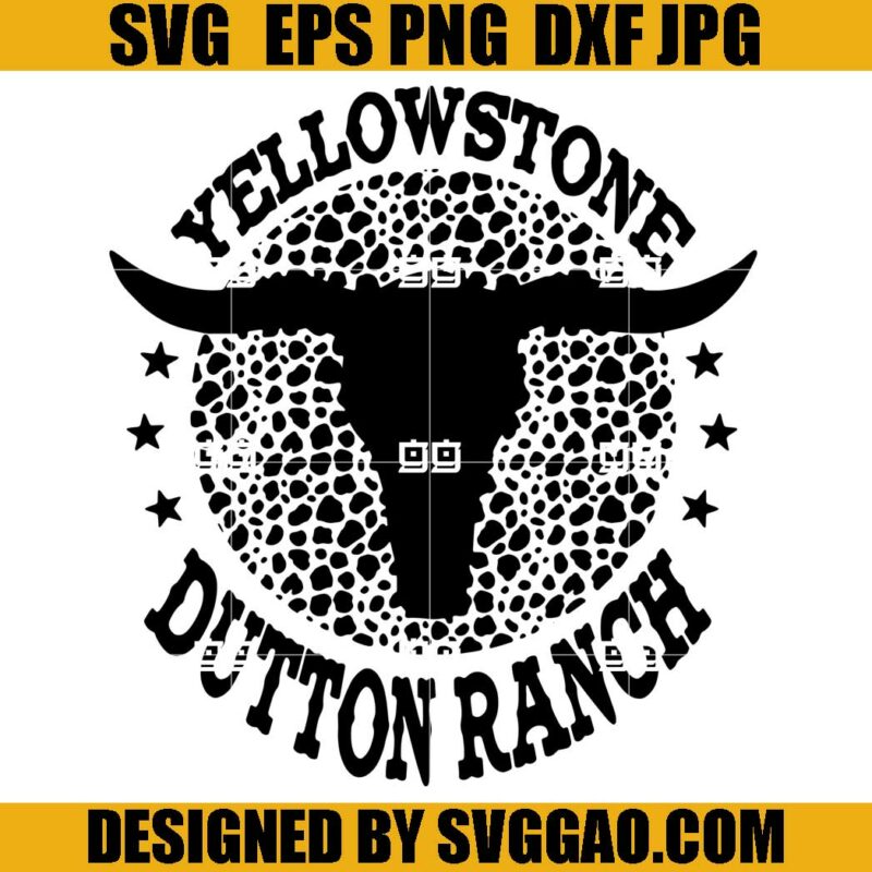 Yellowstone Dutton Ranch SVG, Dutton’s Cowboys SVG, Leopard Yellowstone SVG