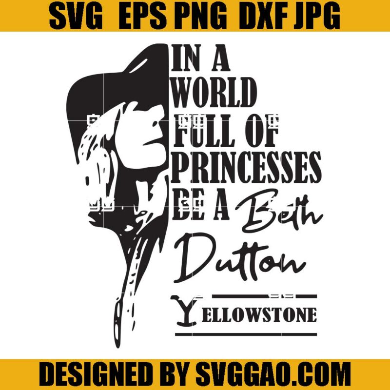 I Am The Bigger Bear SVG, A BETH SVG, Yellowstone Beth Dutton SVG