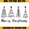 Merry Christmas Tree SVG, Xmas Tree SVG, Holiday Christmas SVG