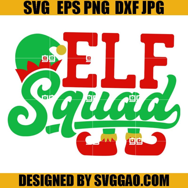 Elf Squad SVG, Elf Squad Christmas SVG