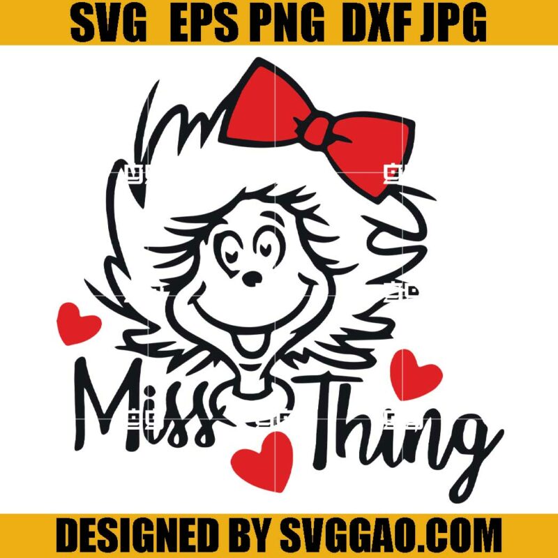 Little Miss Thing Dr Seuss SVG, Dr Seuss SVG, Thing 1 SVG – SVGGAO