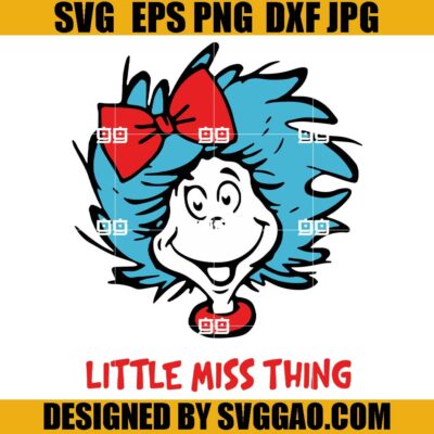 Little Miss Thing Dr Seuss SVG, Dr Seuss SVG, Thing 1 SVG – SVGGAO