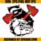 Braves Bulldogs Georgia SVG, Face Bulldogs Georgia SVG