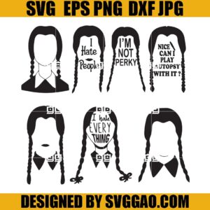 Wednesday Addams SVG Bundle, The Addams Family SVG, Nevermore Academy ...