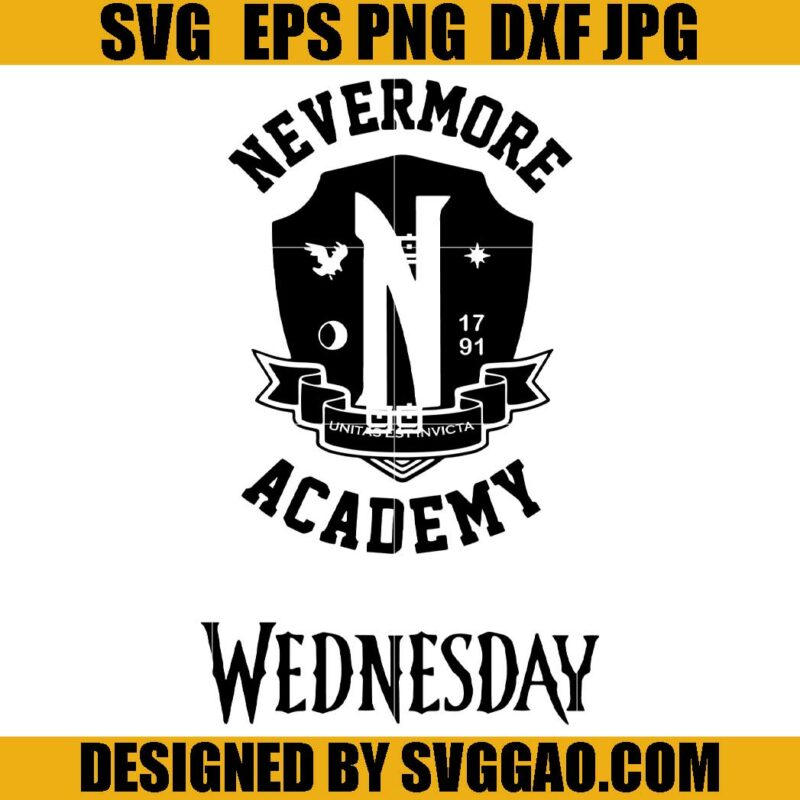 Nevermorea Cademy Wednesday SVG, Wednesday Addams SVG, Unitas Est ...