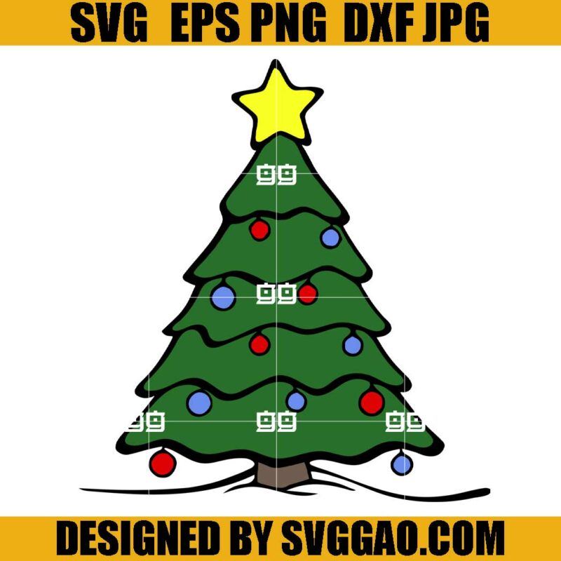 Christmas Tree SVG, Christmas Light SVG, Merry Xmas SVG