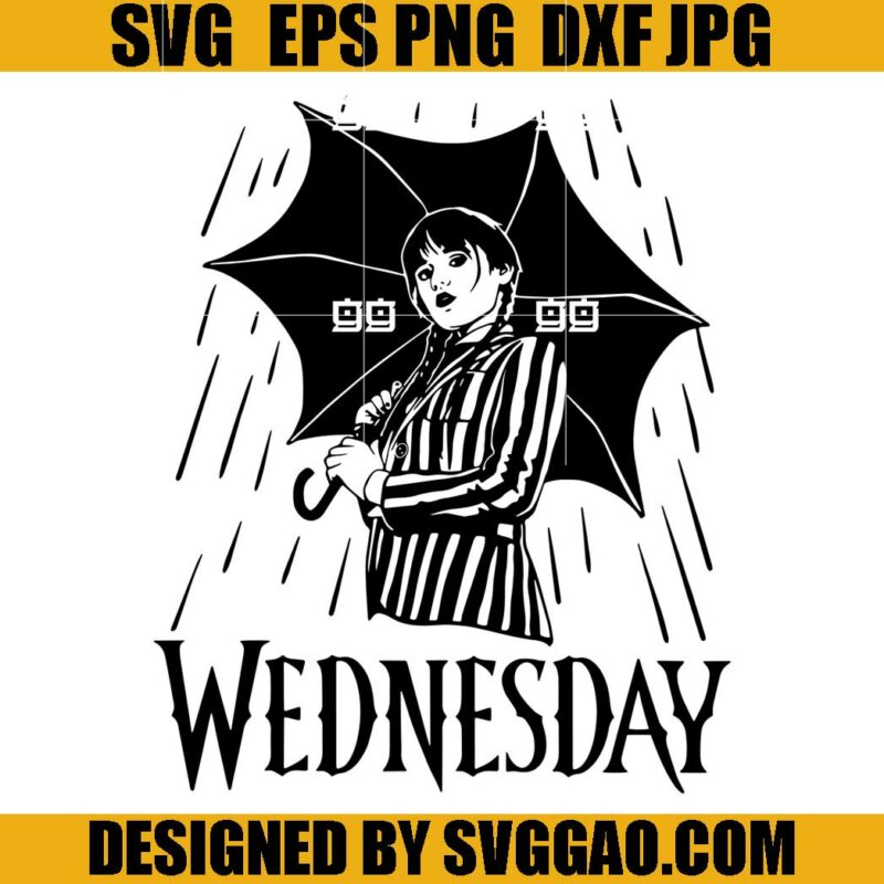 Wednesday Addams SVG, Jenna Ortega SVG, Addams Family SVG