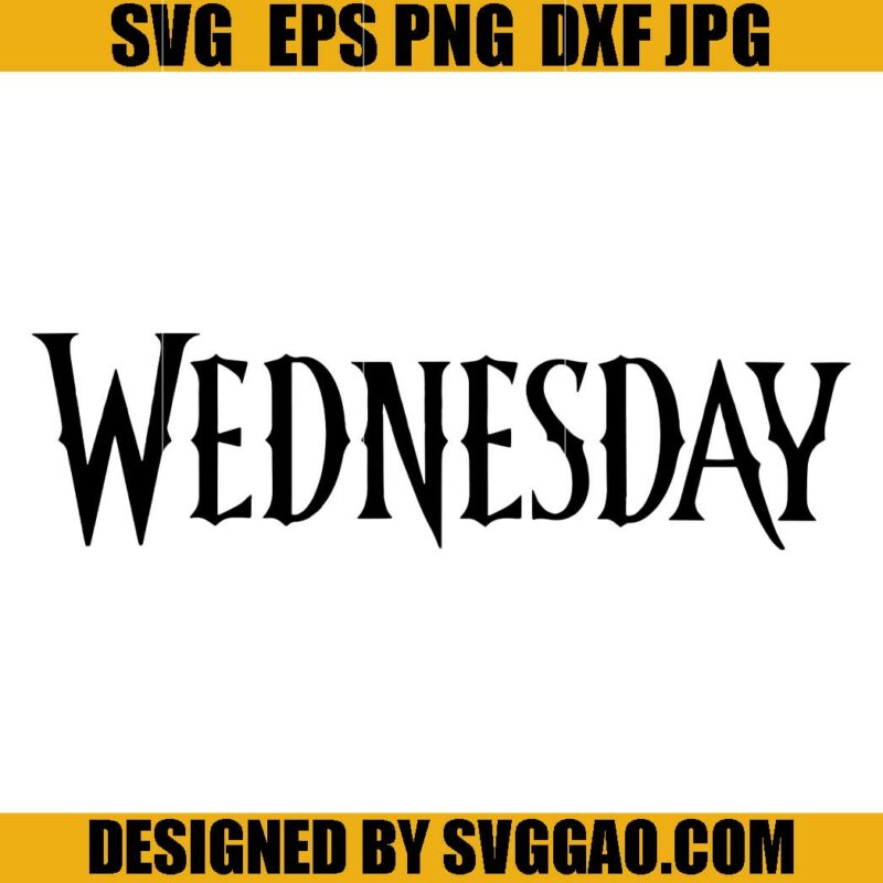 Wednesday SVG, Wednesday Addams SVG – SVGGAO