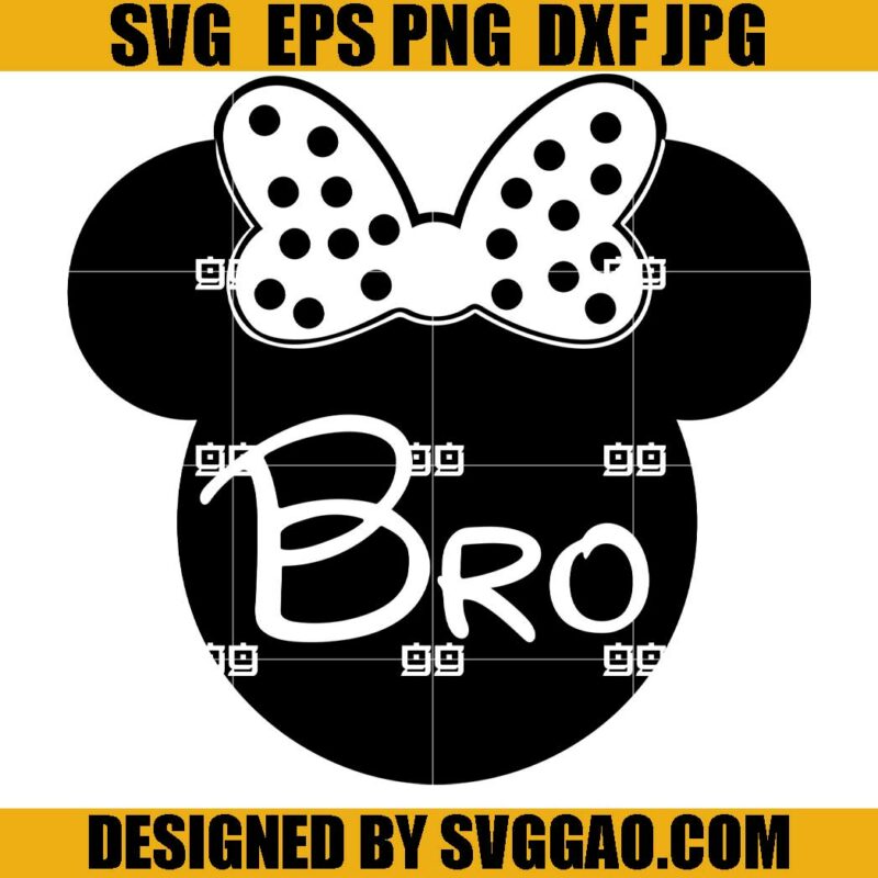 Bro Mickey Minnie SVG, Bro Disney SVG