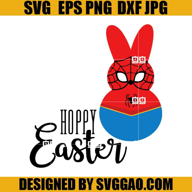 Hoppy Easter SVG, Spiderman Bunny Peep SVG, Marvel Easter SVG – SVGGAO