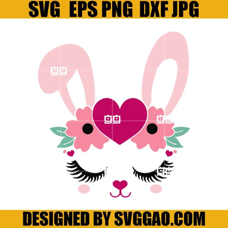 Bunny Rabbit SVG, Easter SVG, Easter Rabbit Face SVG – SVGGAO