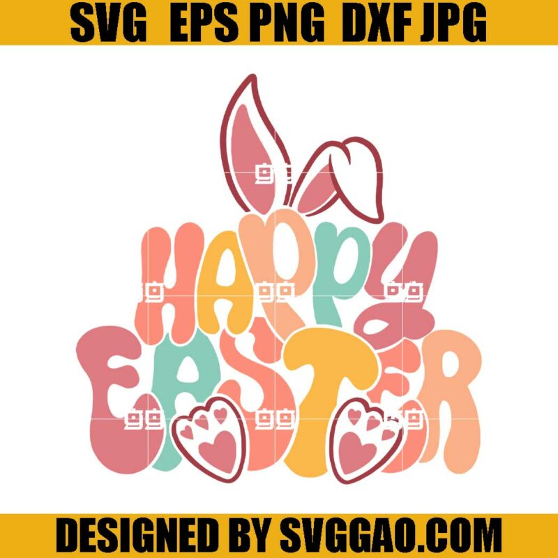 Mama Bunny SVG, Happy Easter SVG, Hoppy Bunny SVG