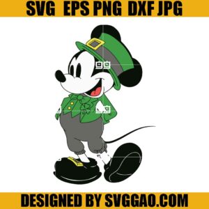 Mouse Irish SVG, Leprechaun Mickey SVG, St Patrick Day SVG – SVGGAO